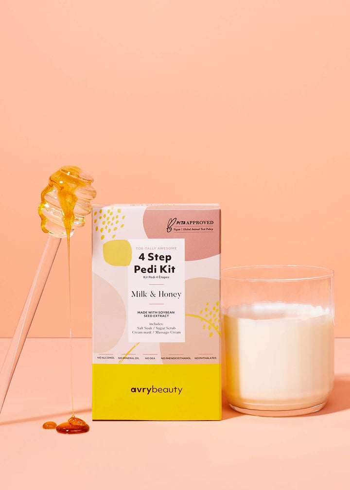 4 Step Pedi Kit - Milk & Honey – Lunali Nail Supply