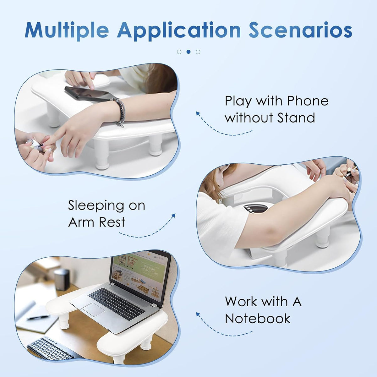 Arm Rest Adjustable Height - White
