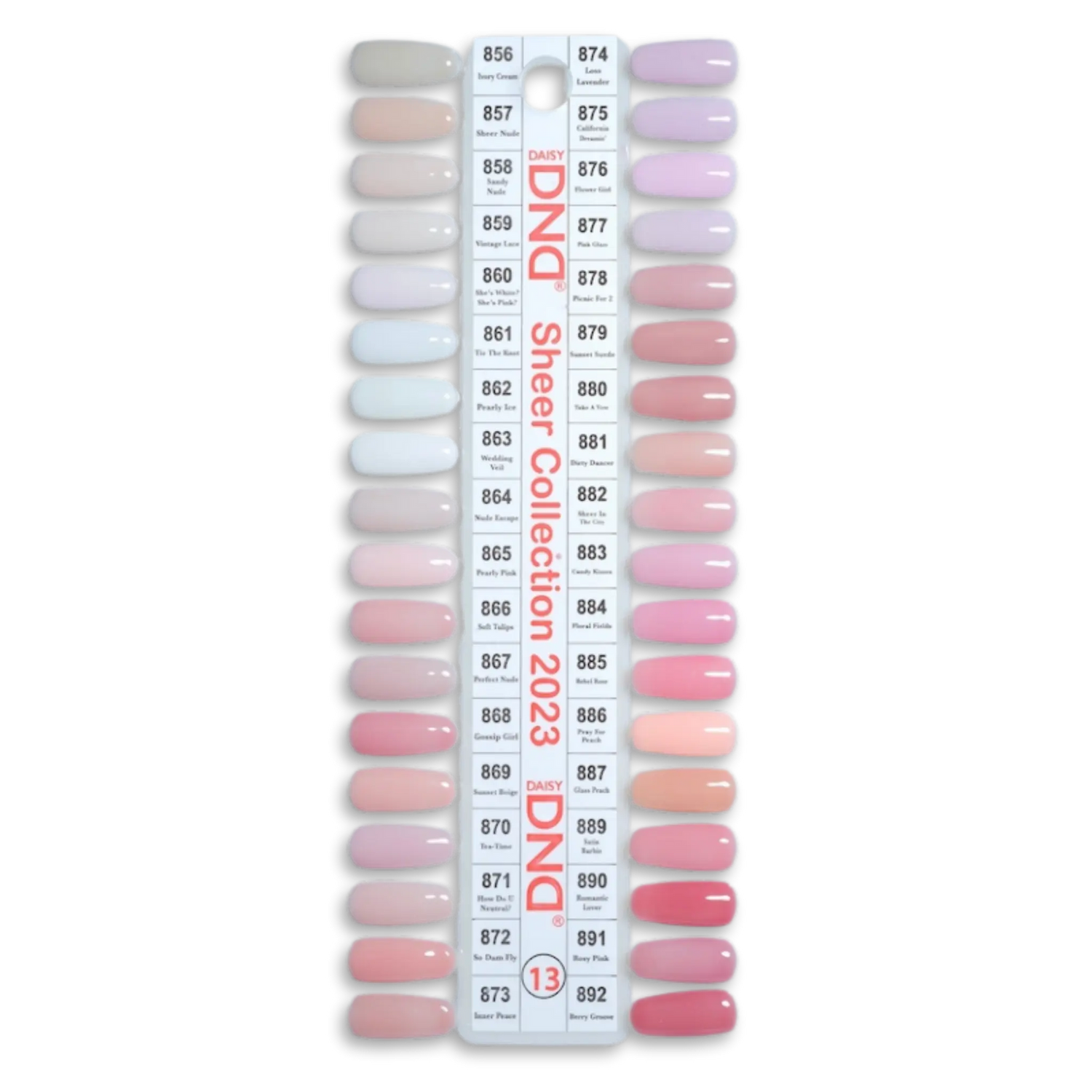 DND #13 Sheer Collection Swatch - Single – Lunali Nail Supply