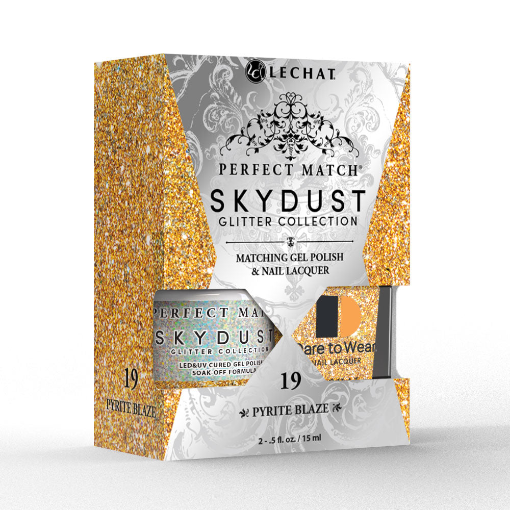 SDMS19 Pyrite Blaze - Sky Dust Duo – Lunali Nail Supply
